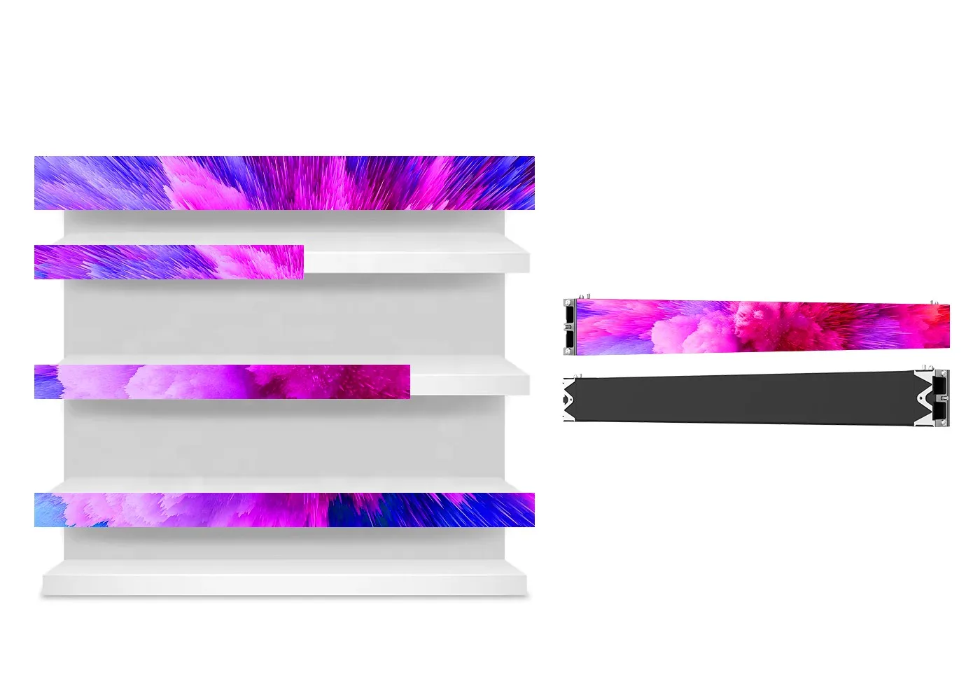 شاشة LED للرف من سلسلة D-TAG Pro | رف عرض LED - شاشة DDW